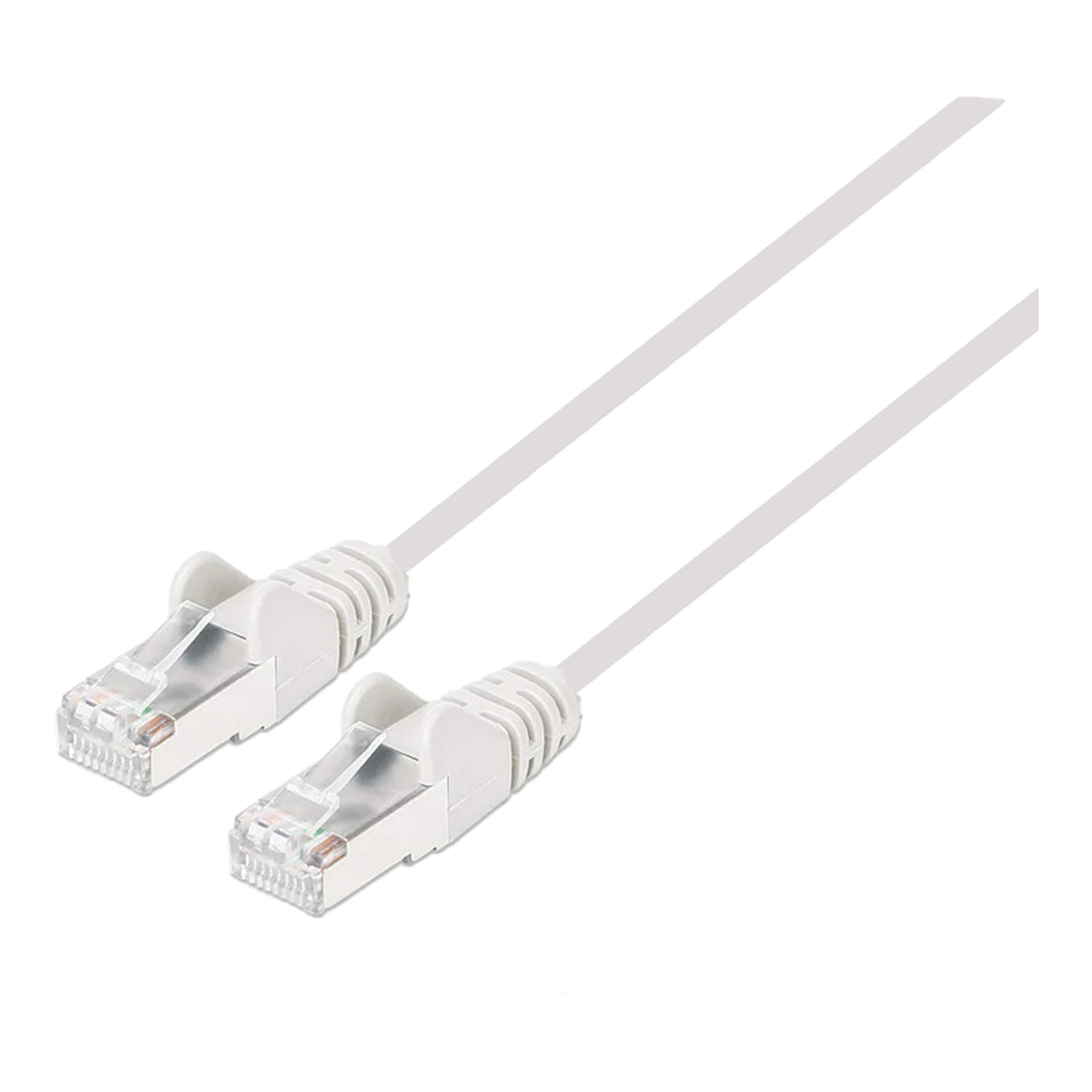 Intellinet 751537 Cat6 UTP Slim Network Patch Cable, White, 7FT
