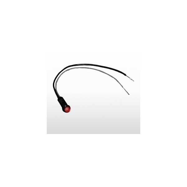 125VAC Red Snap-In LED Lamps for .250 Diameter Mounting Holes