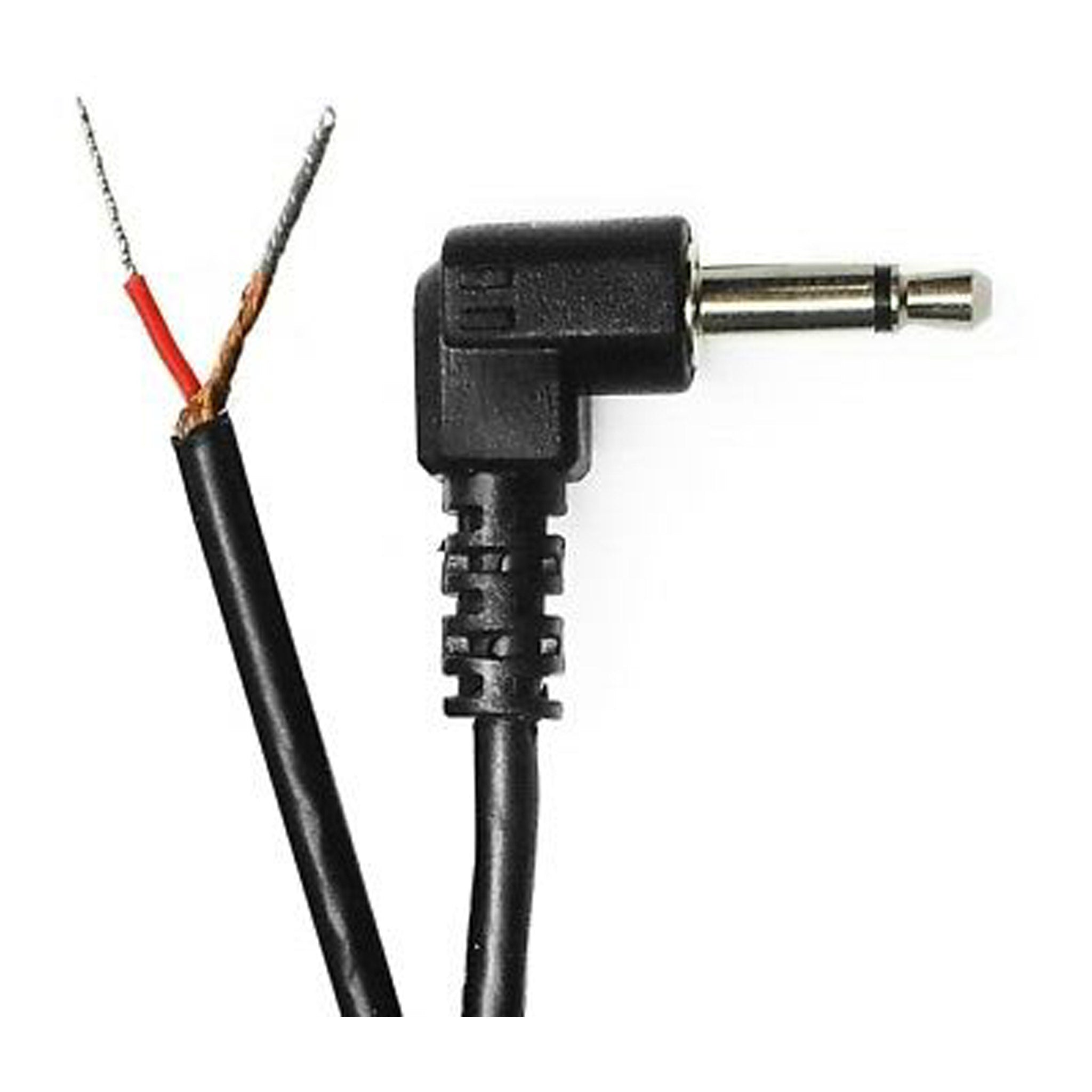 3.5mm Right Angle Mono Plug to Bare Wire Bulk