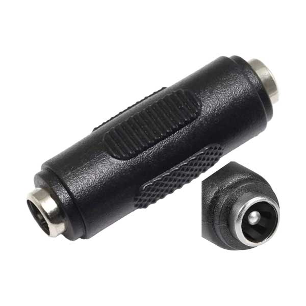 12V 5.5mm x 2.1mm Female to Female DC Power Connector Adapter