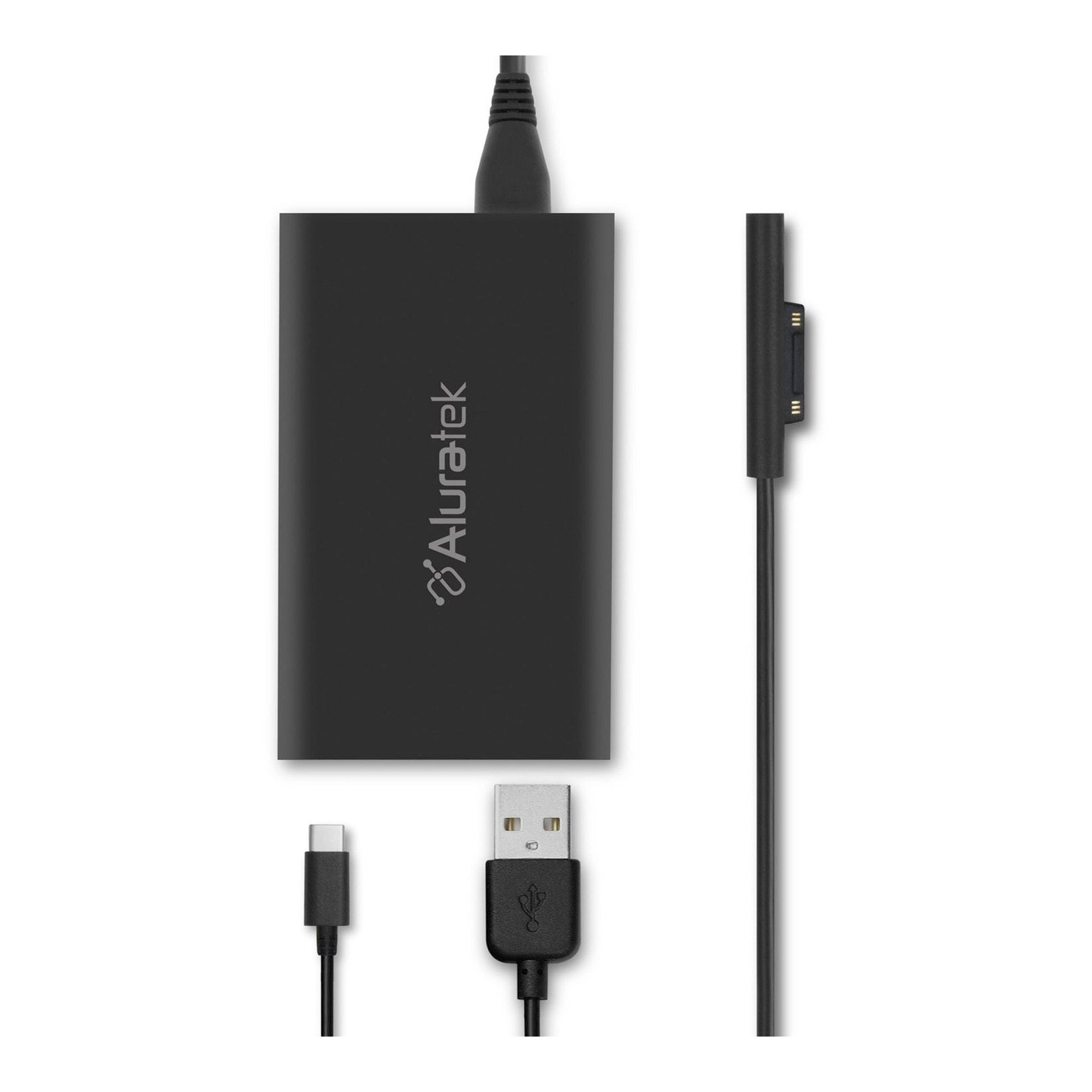 Aluratek ANPA03F 40W Universal AC Adapter with Type-C and 2 Quick Char