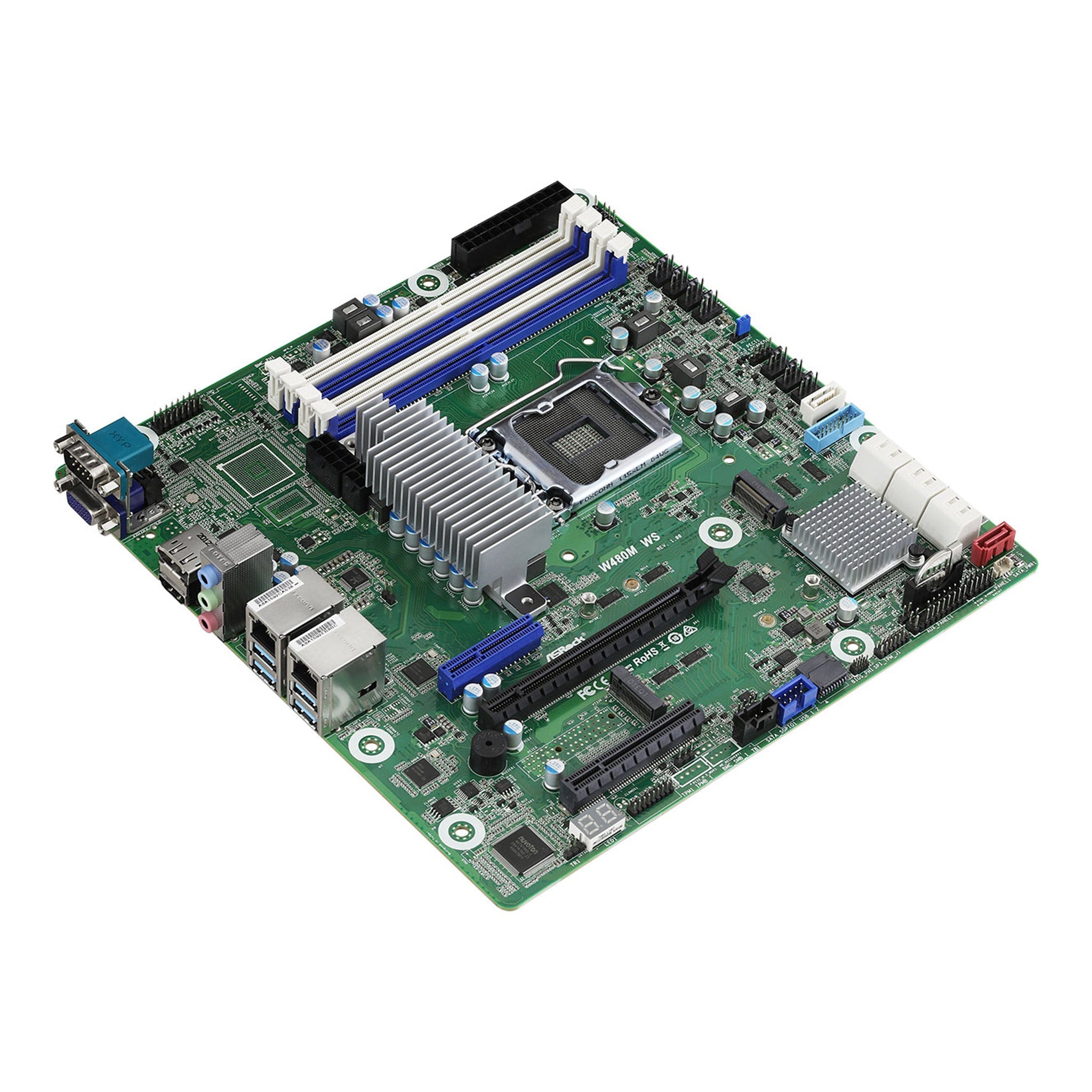 ASRock W480M WS Intel W480 LGA1200 Micro-ATX Server/Workstation Mother