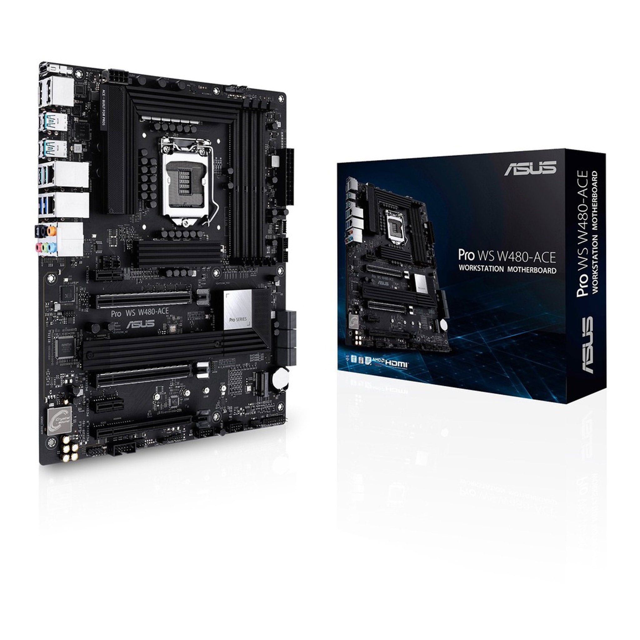 ASUS Pro WS W480-ACE Intel W480 LGA1200 ATX Workstation Motherboard wi