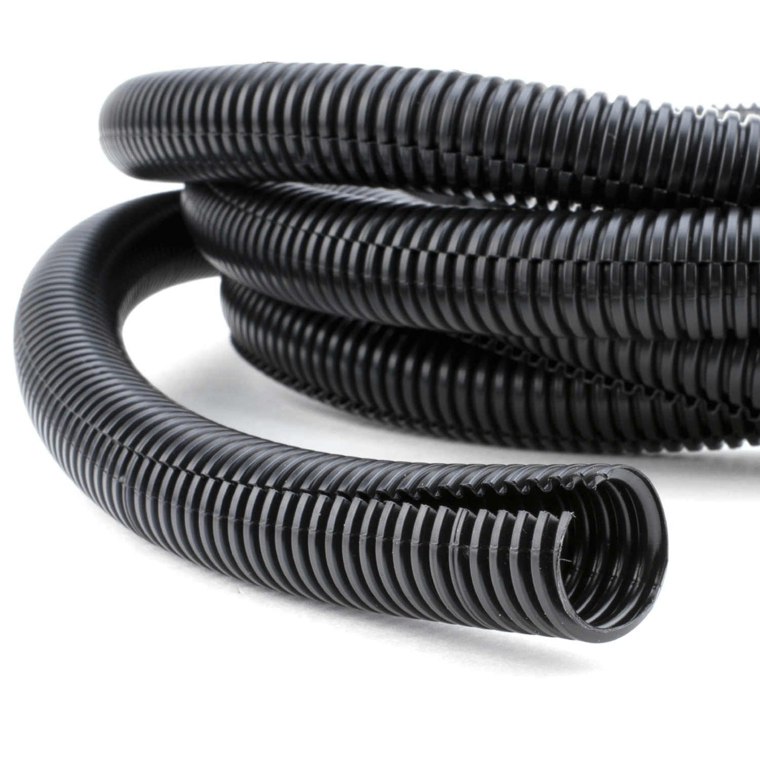 Black Split Loom Tubing - .350" I.D. / 100' Roll