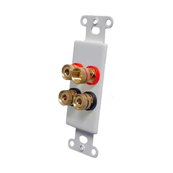 Calrad 4-Post Gold Plated Speaker Binding Posts