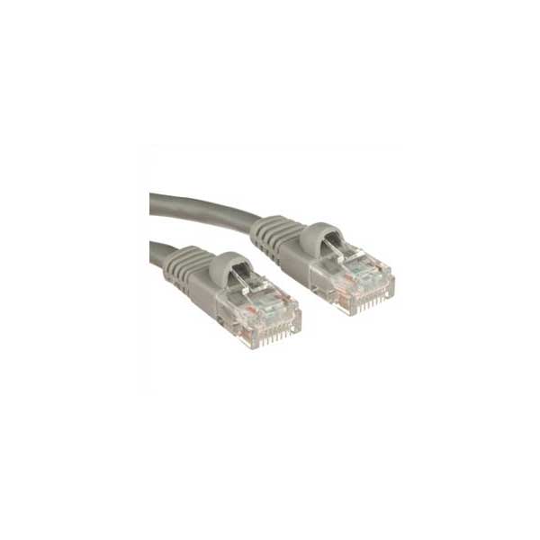 Cat6 Network Patch Cable with Boots, Grey, 100FT