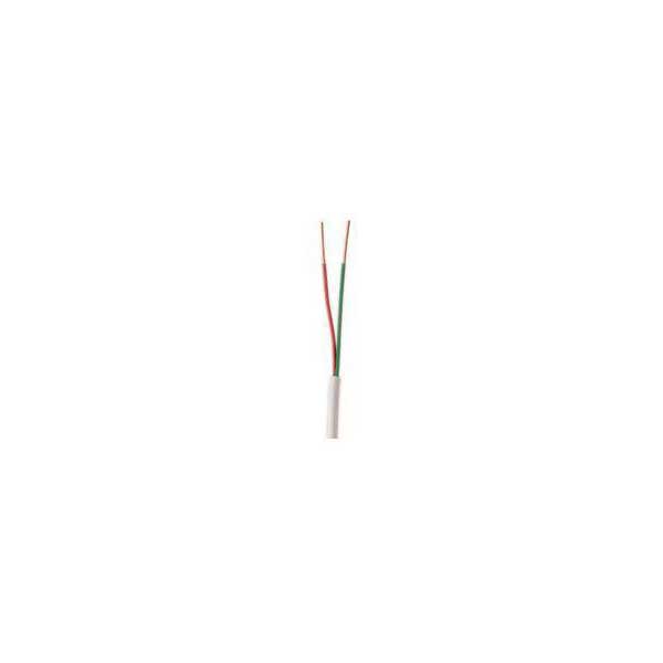 Condumex 631722 22AWG 2 Conductor, Solid Cable, White, Sold by the foo