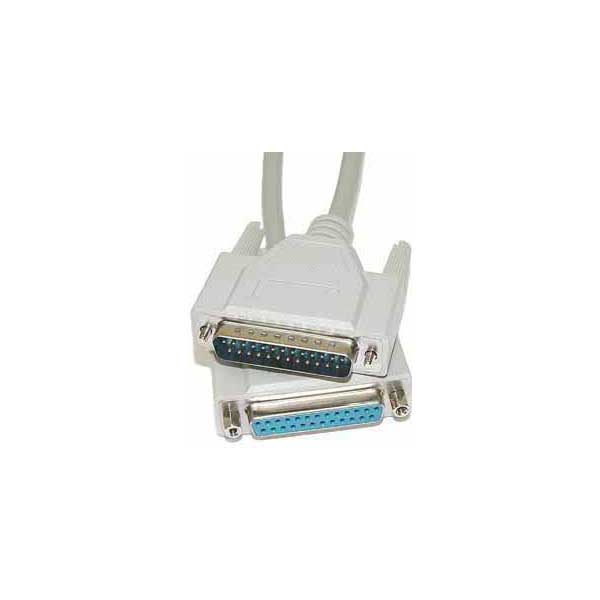 DB25 Male to Female Extension Cable - 6'