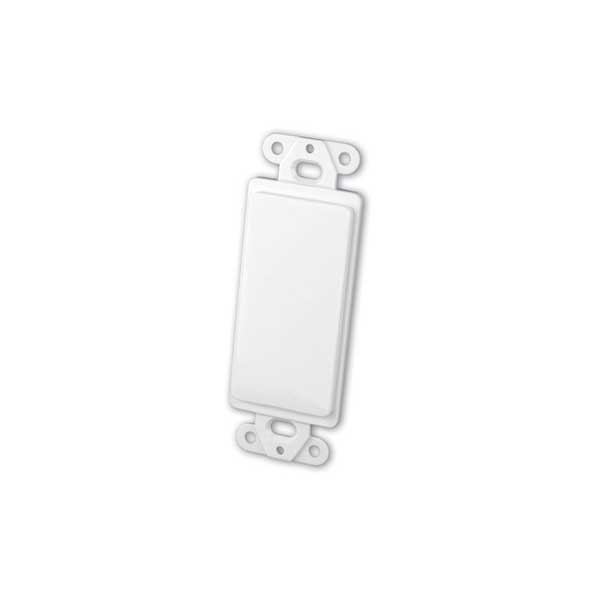 Decor Style Multi-Media Wall Plate Inserts- Blank White