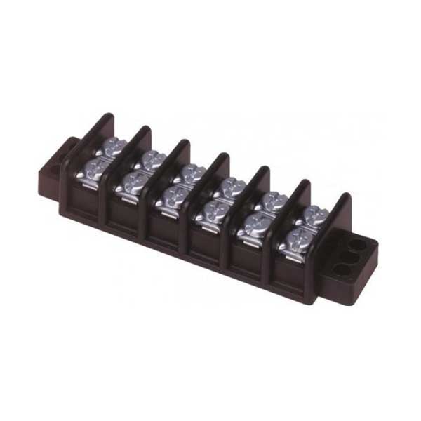 Heavy Duty 30 Amp Dual Row Terminal Block - 12 Pole
