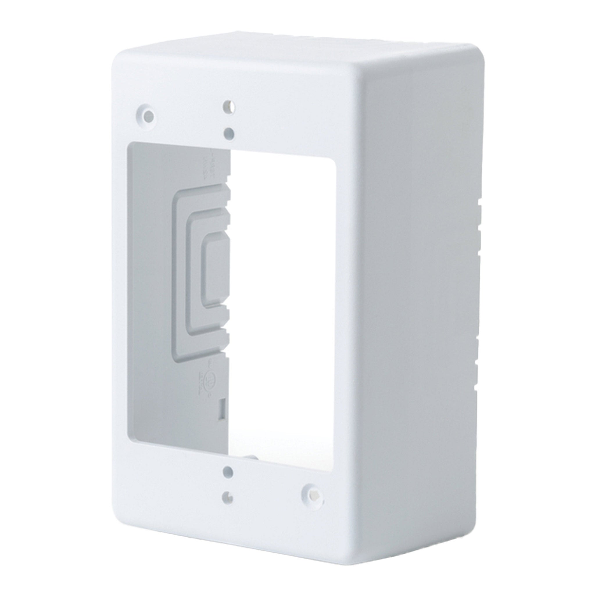 HellermannTyton TSRW-JB3 2.77" Deep Single Gang PVC Junction Box - Whi