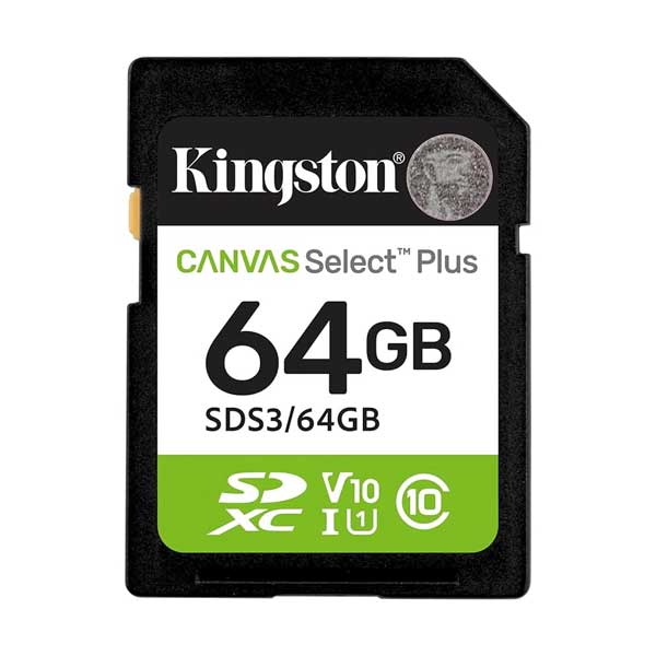 Kingston 64GB Canvas Select Plus SD Memory Card