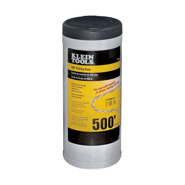 Klein Tools 56108 500ft Poly Pull Line with Orange Tracer