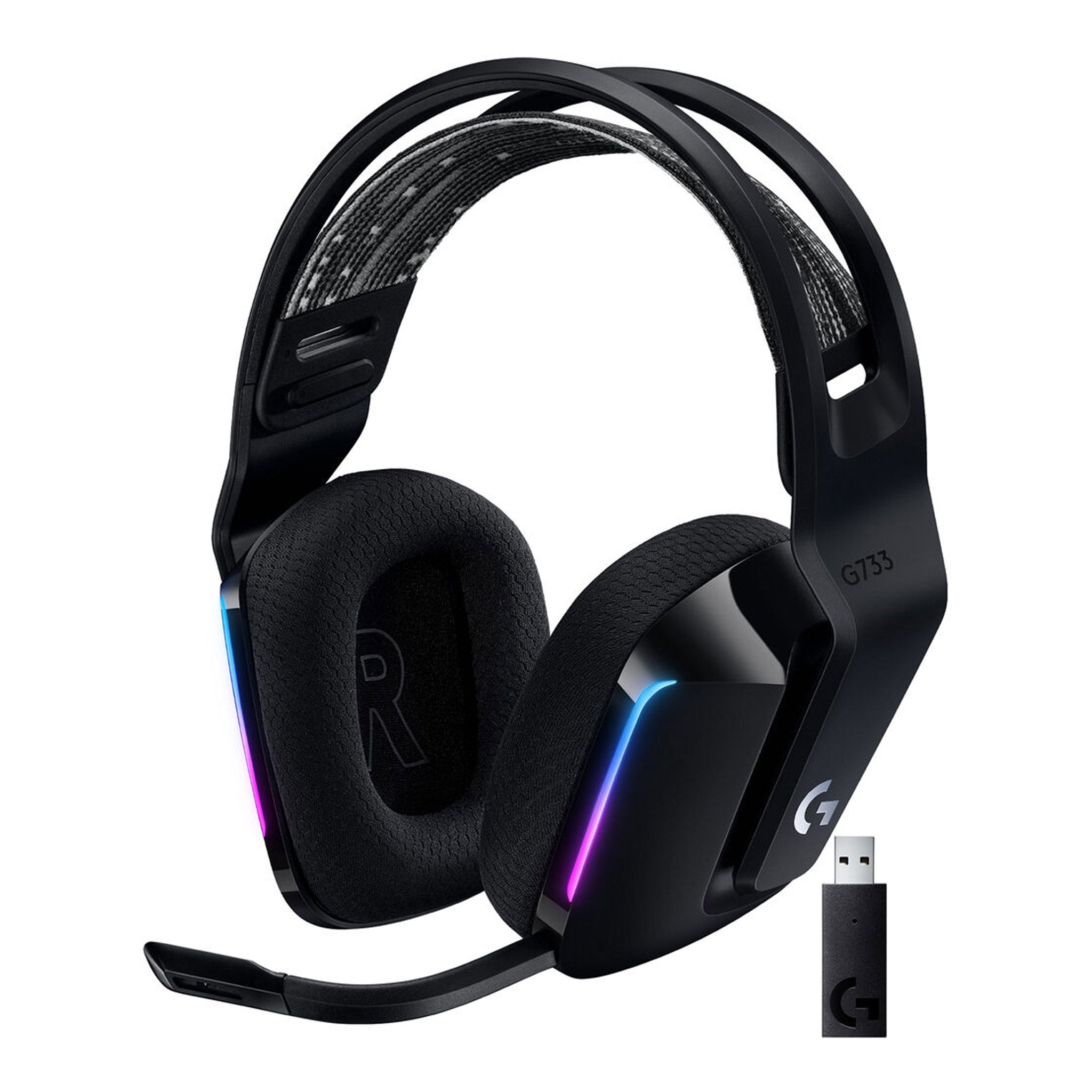 Logitech 981-000863 G733 Lightspeed Wireless RGB Gaming Headset - Blac