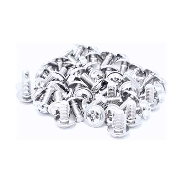 Micro Connectors 50-Pack M3 x 1/4in PC Mounting Case Screws