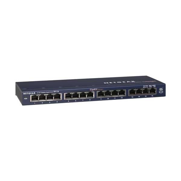 NETGEAR GS116NA 16-Port Gigabit Ethernet Unmanaged Switch with ProSAFE