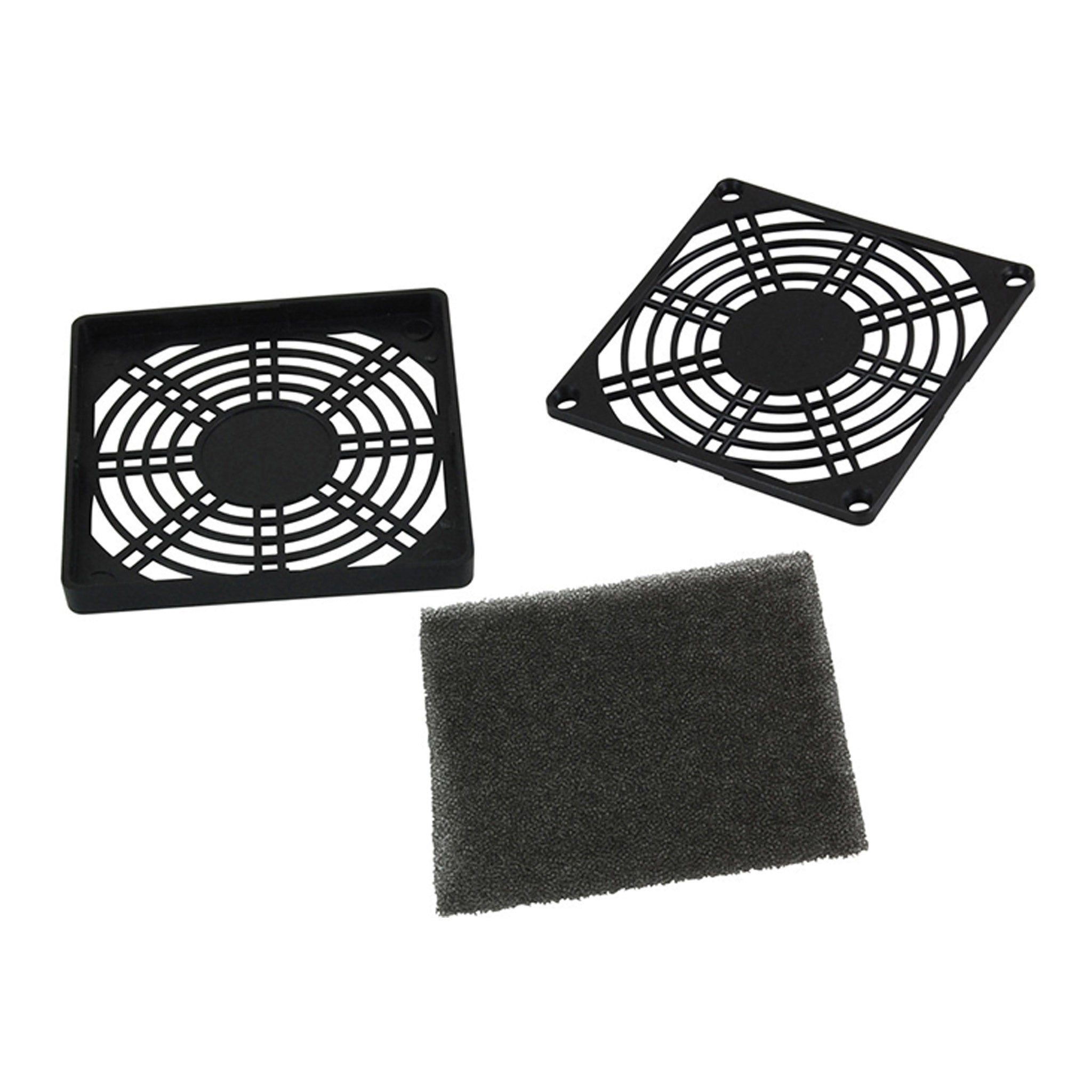 NTE 77-FF120 3-Piece Synthetic Nylon Fiber Fan Filter Kit for 120mm Fa