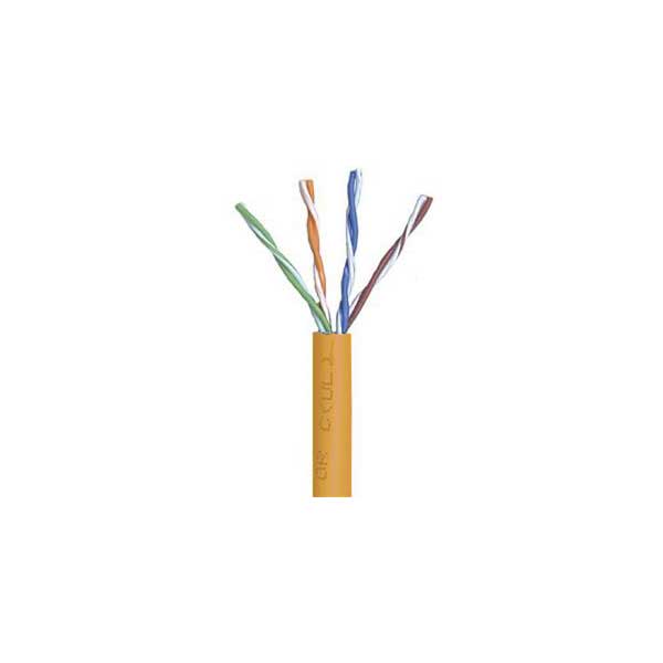 Orange Cat5e Cable, 24AWG, 4-Pair, 350MHz, Sold By The Foot