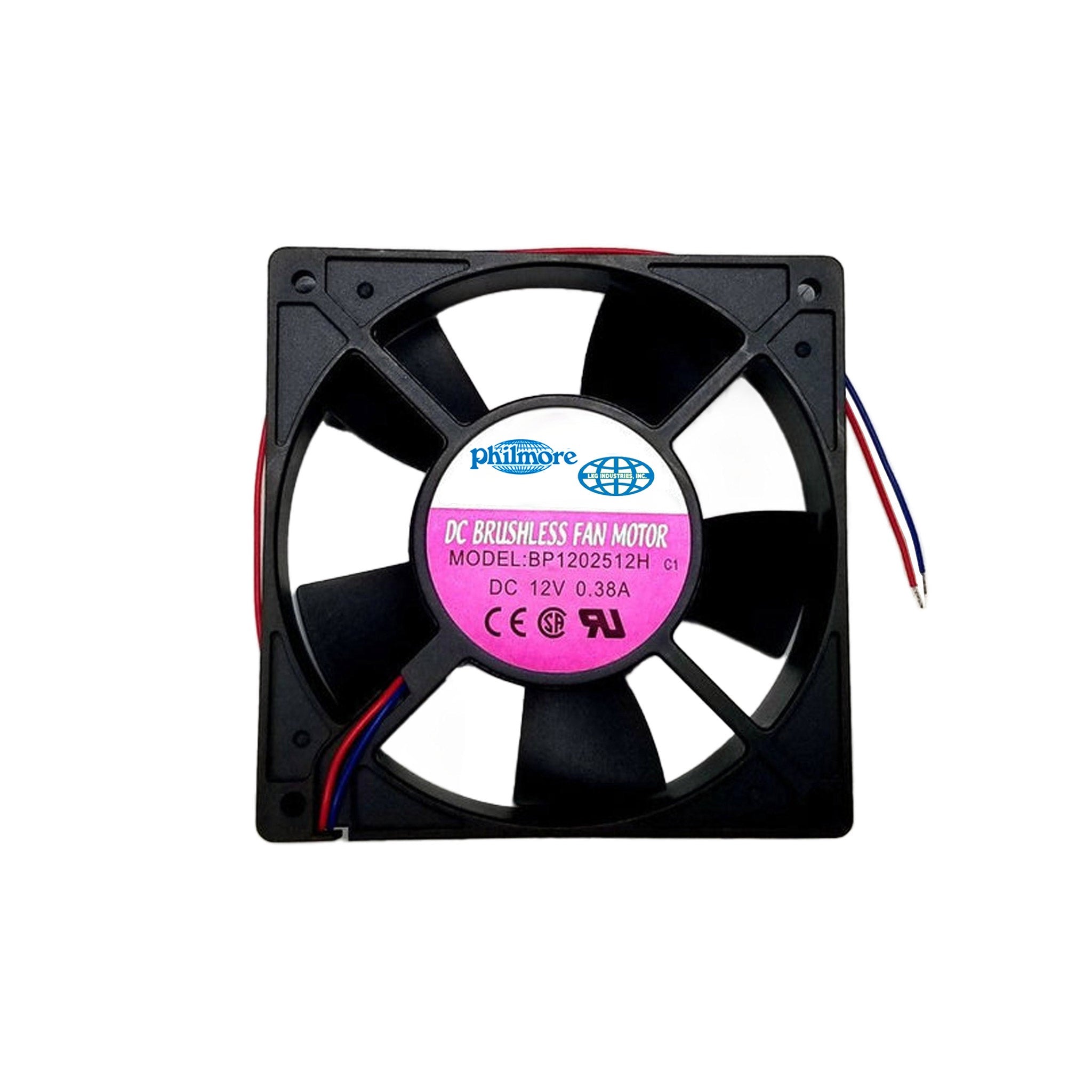 Philmore 120mm 12VDC 240mA Brushless Cooling Fan