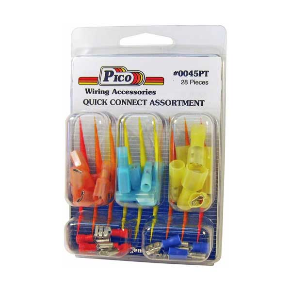 PICO Wiring 0045PT 28-Piece 22-16, 16-14 and 12-10 AWG Quick Connect A
