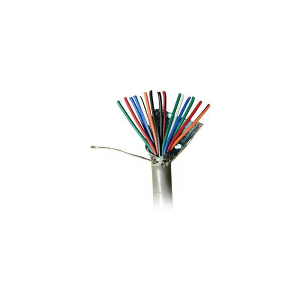 Quabbin 8205 24AWG, 15 conductor, RS-232 Shielded Cable, PVC, Gray, So