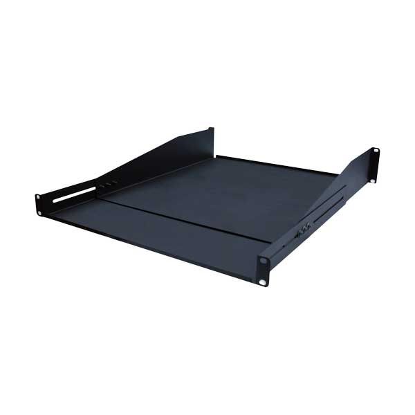 Quest Manufacturing 2RU 19" Adjustable Dual-Mount Non-Vented Shelf - B
