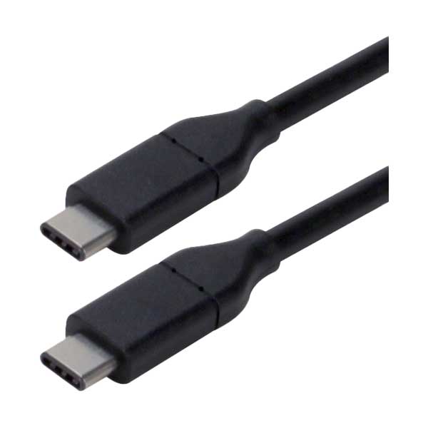 QVS 1.5ft USB-C to USB-C 2.0 60-Watts Data & Power Cable