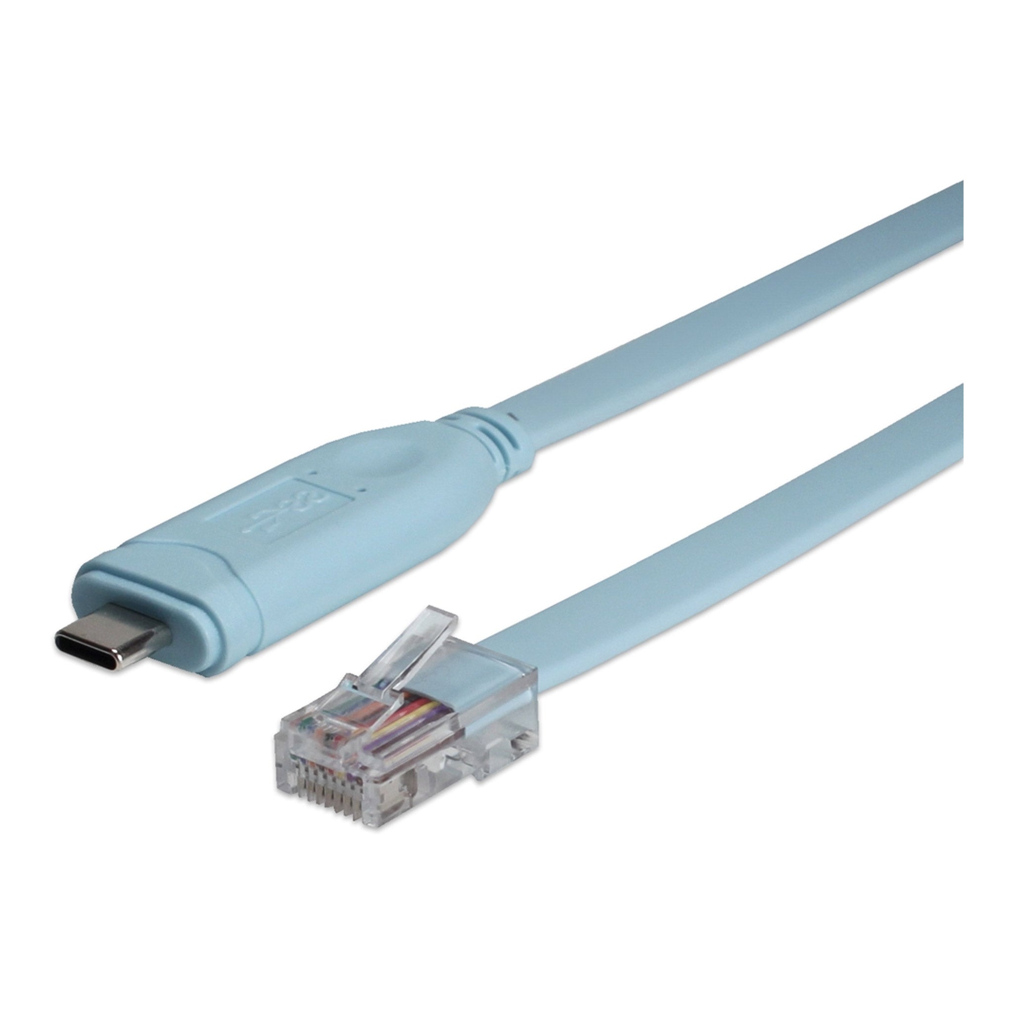 QVS 6ft USB-C to RJ45 Cisco RS232 Serial Rollover Cable