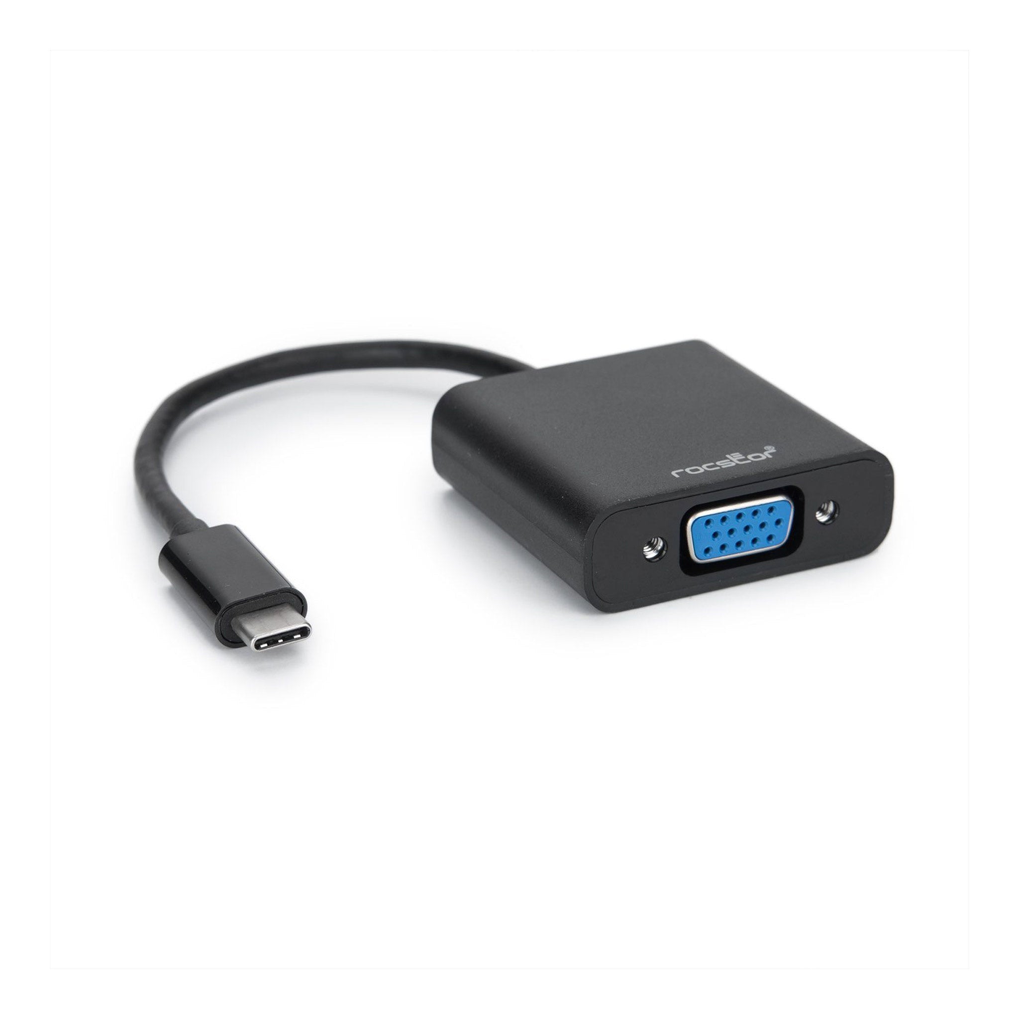 Rocstor USB Video Adapter USB-C Male to VGA Female