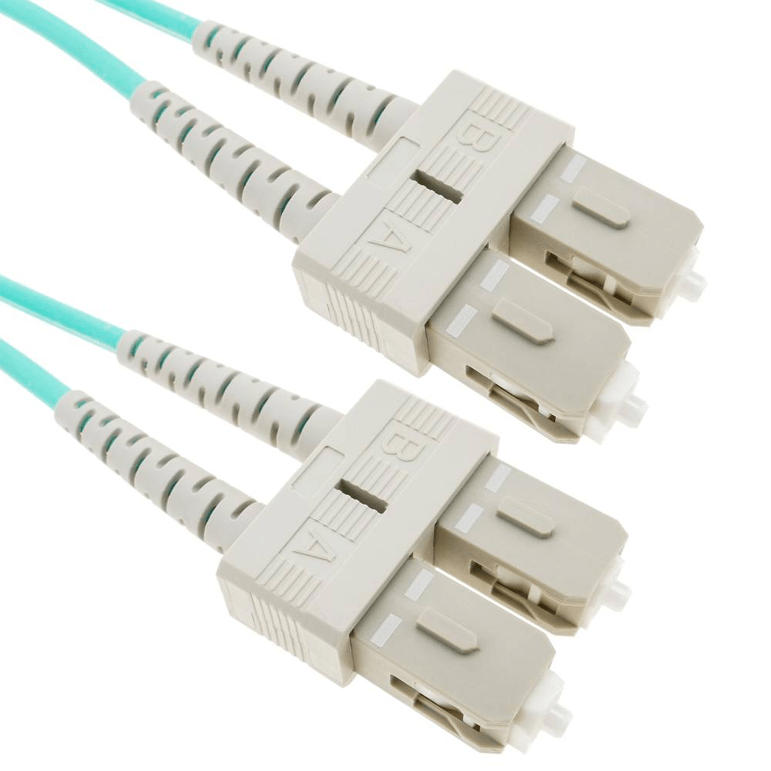 SC to SC 1M, Multimode Fiber Optic Patch Cable, 10Gbps, Duplex, OM3, P