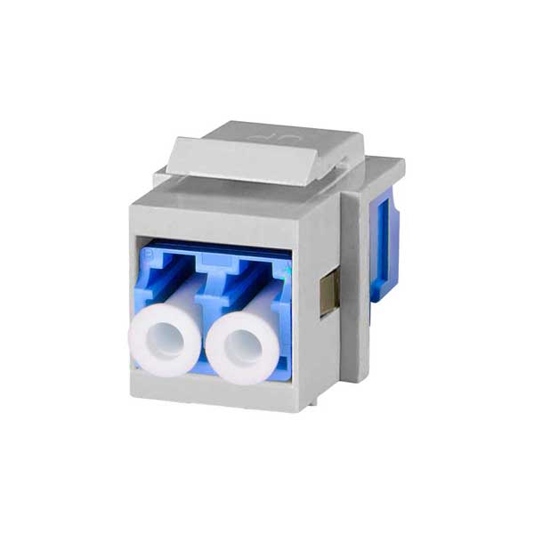 Signamax LC Fiber Keystone Connector Module - White