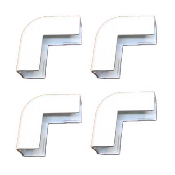 1-3/4" x 1" Elbow Connectors for Raceway - White