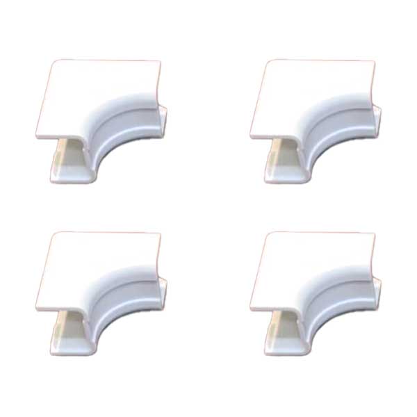 1-3/4" x 1" Inside Corner Connector for Raceway White