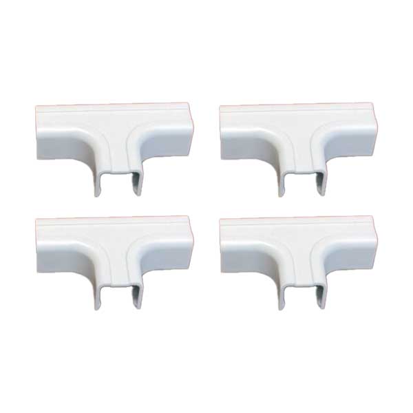 1-3/4" x 1" T Connectors for 5/8" Raceway - White