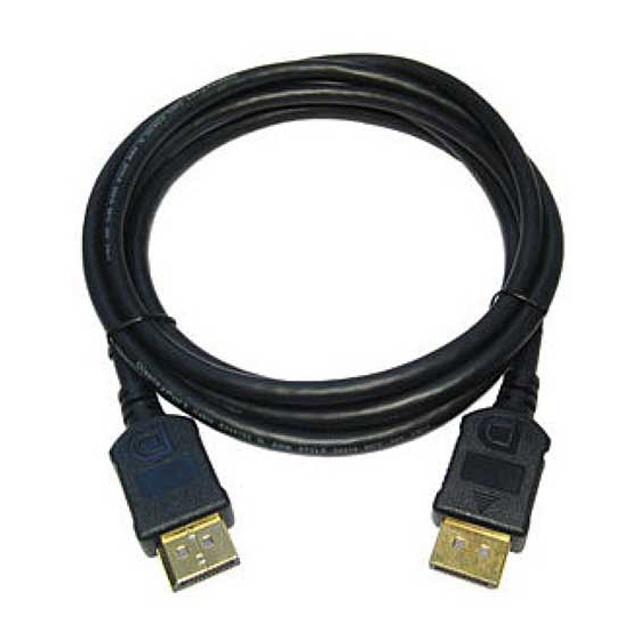 SR Components DP3 3ft 28AWG Black Male to Male DisplayPort Cable with