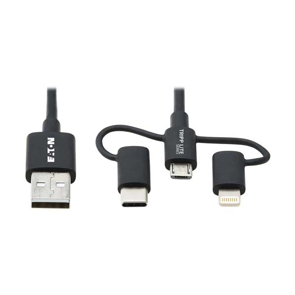 Tripp Lite 6ft (1.8 m) Universal USB-A to Lightning Micro-B USB-C