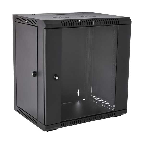 V7 12U Rack Wall Mount Glass Door Enclosure (RMWC12UG450-1N)