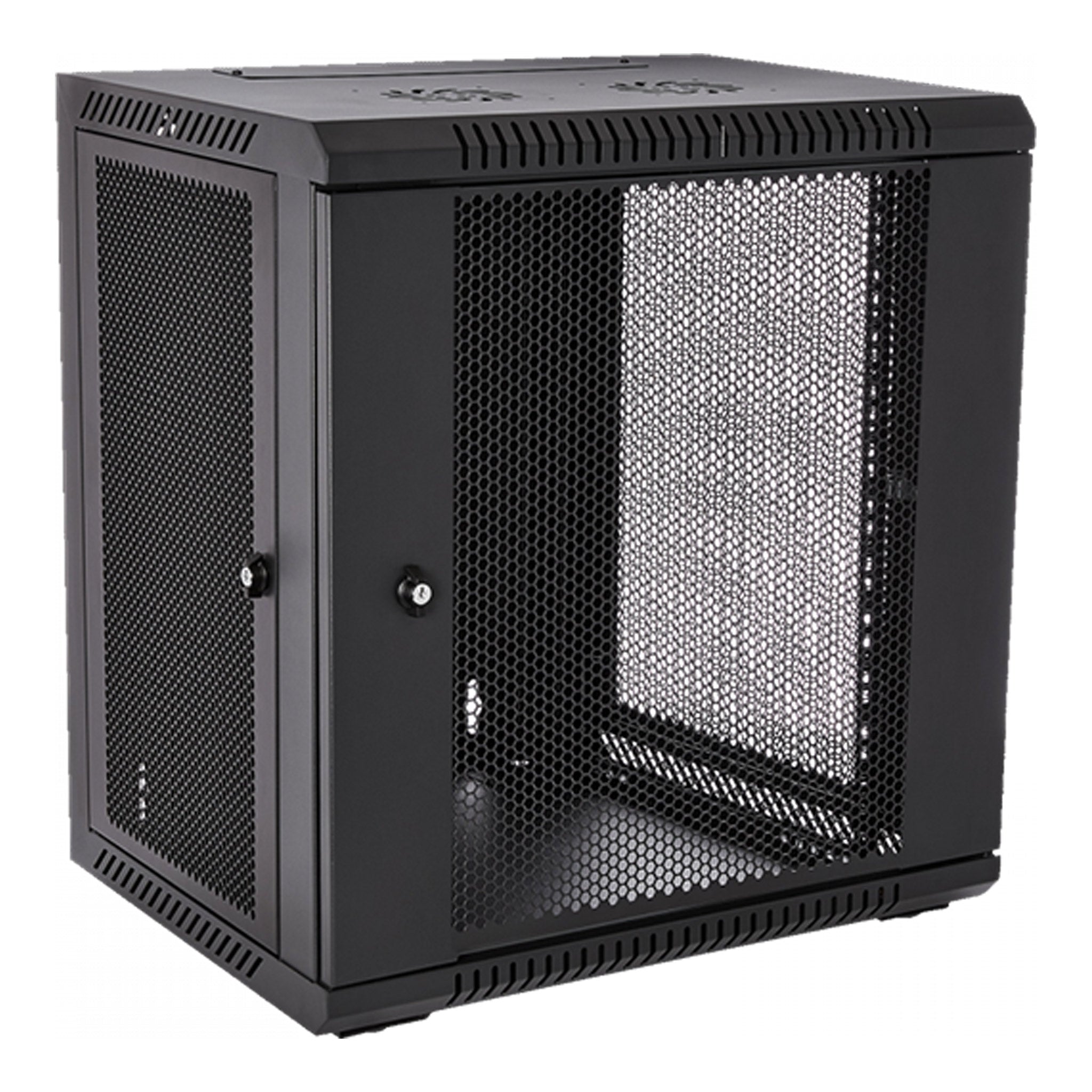 V7 RMWC12UV450-1N 12U Wall Mount Vented Rack Enclosure