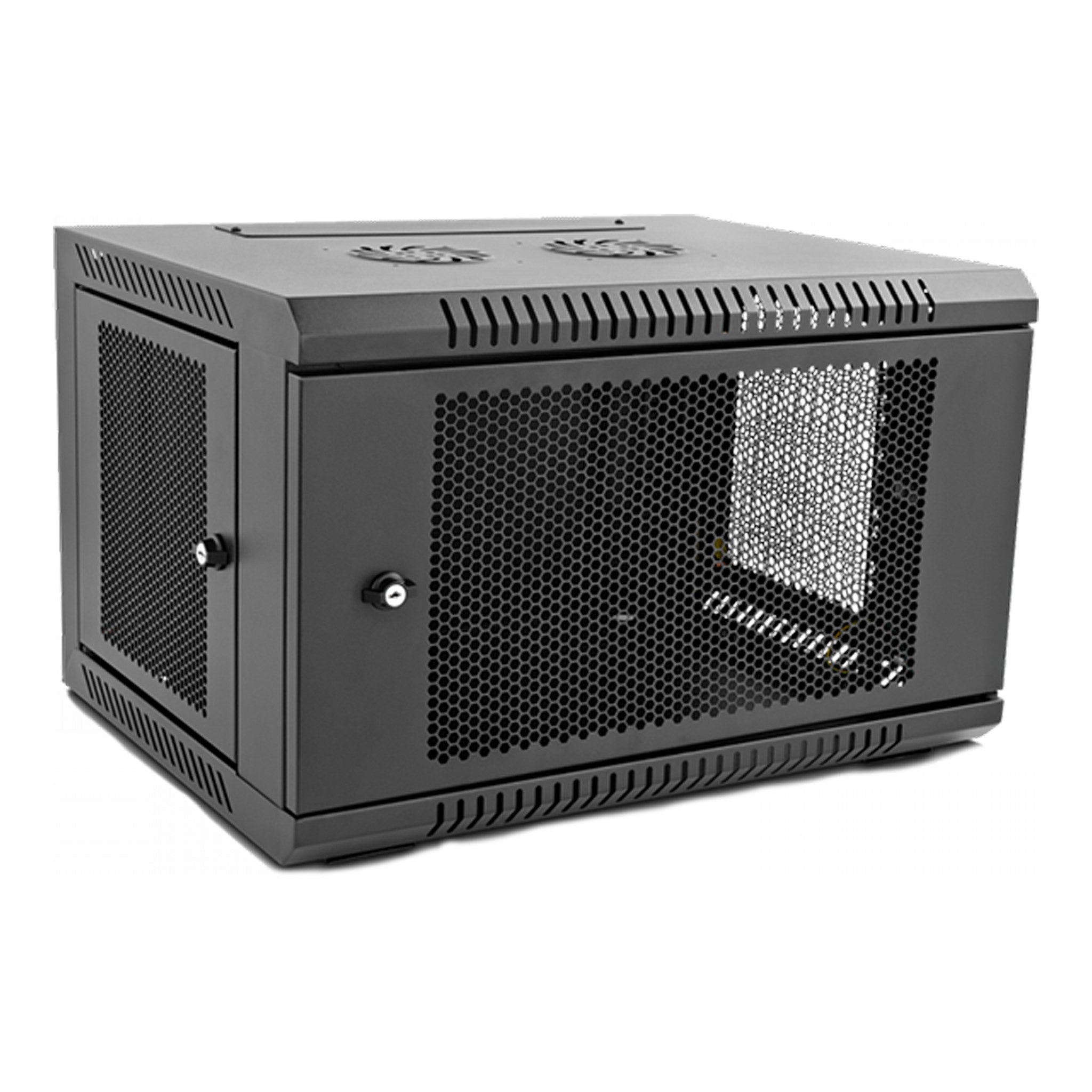 V7 RMWC6U-1N 6U Vented Wall Mount Rack Enclosure