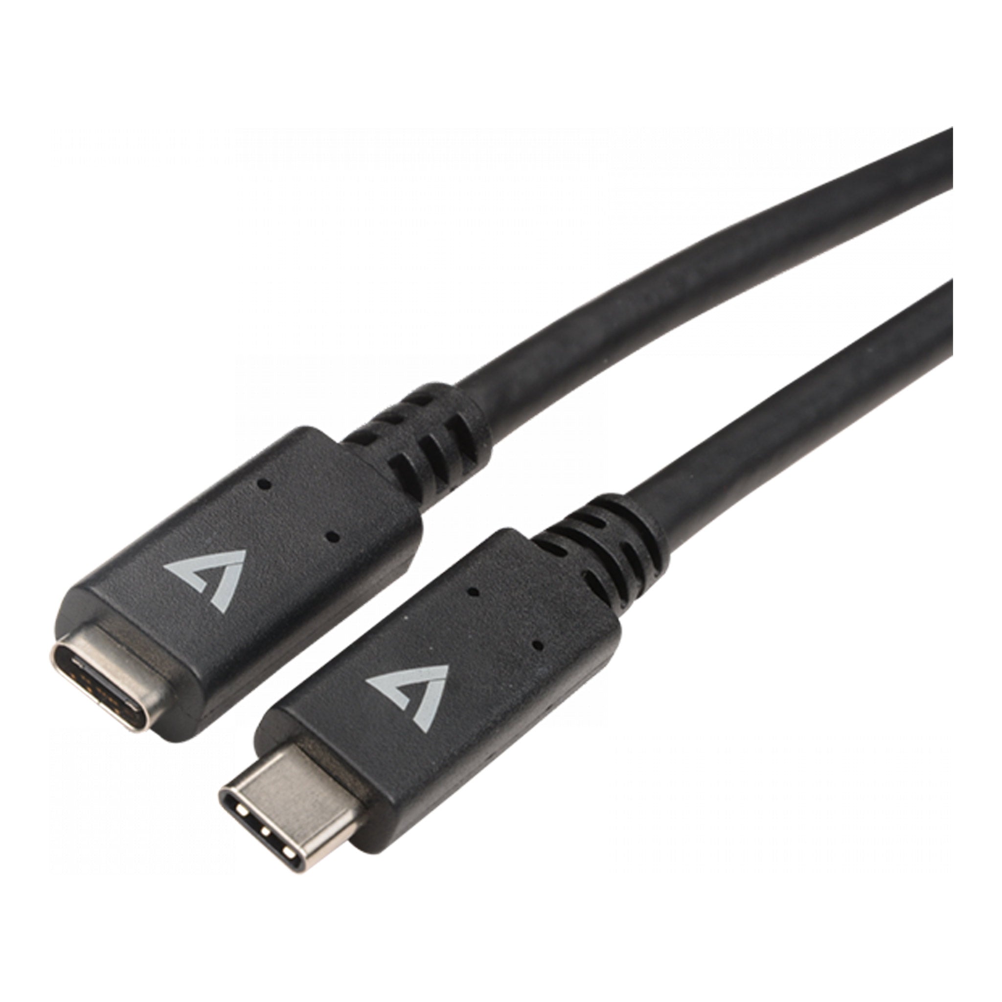 V7 V7UC3EXT-2M 6ft Black 5Gbps USB-C Female to USB-C Male USB 3.2 Exte