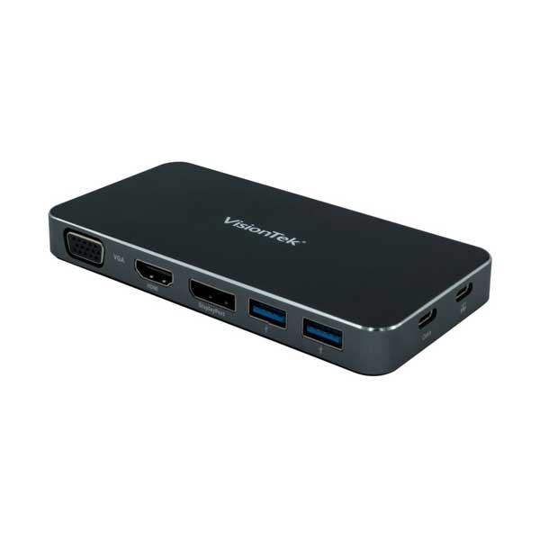 VisionTek 901226 VT200 Dual Display USB-C Docking Station with Power P