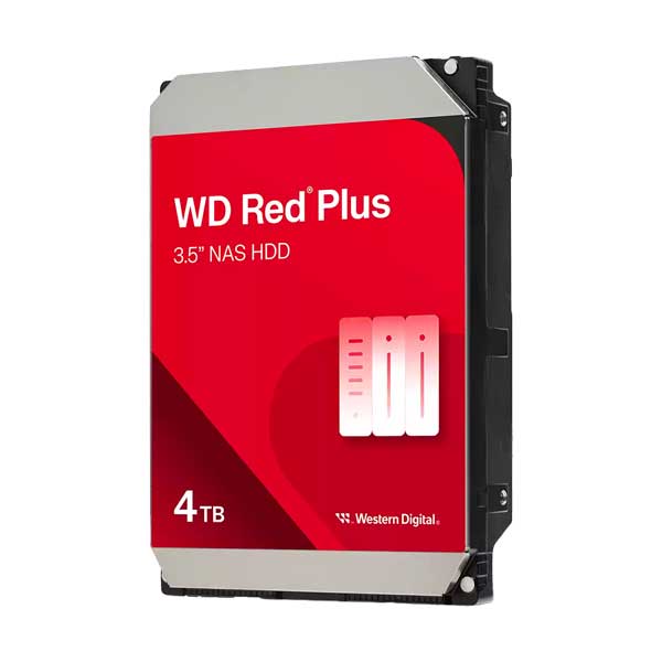 WD Red Plus 4TB NAS HDD | 3.5" | SATA | 128MB Cache | CMR