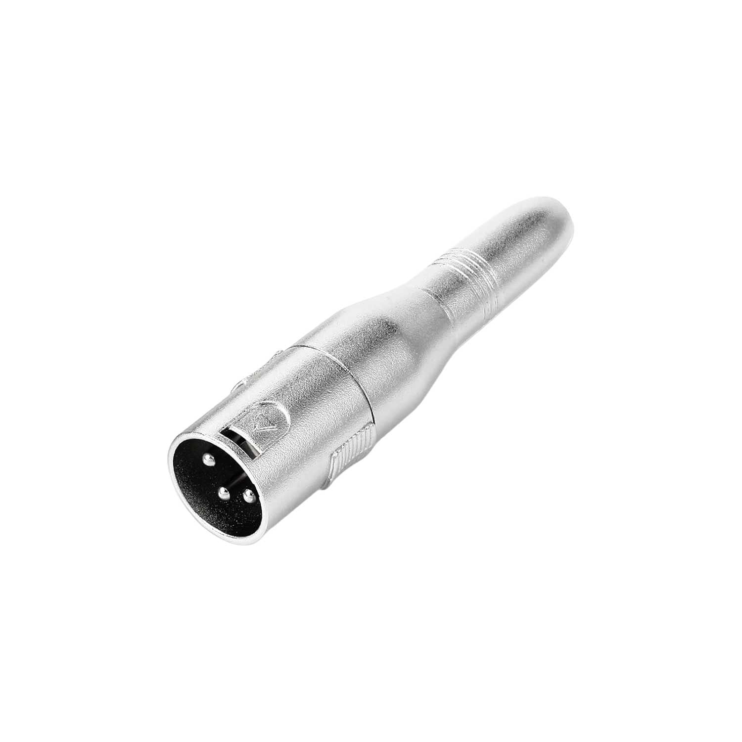XLR 3-Pin Male to 1/4" Female TRS Adapter | Silver | T660-AM